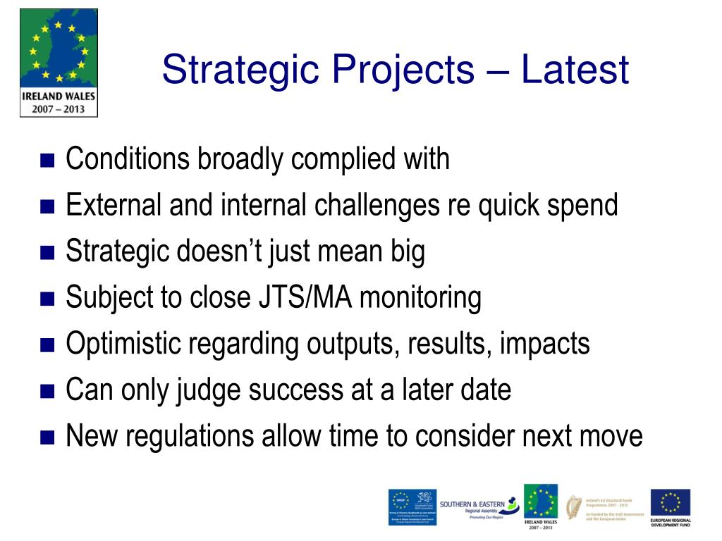 PPT - Strategic Projects The Ireland Wales Experience INTERACT – Rome ...