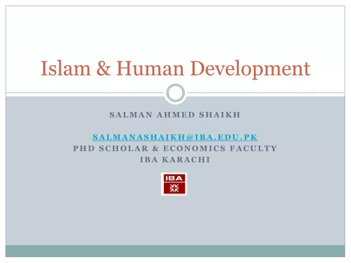 PPT - Islam & Human Development PowerPoint Presentation, free download - ID:1904142