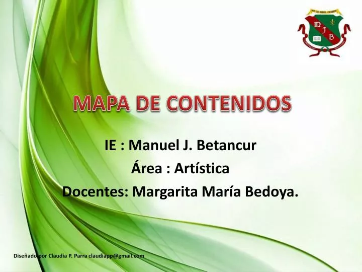 PPT - MAPA DE CONTENIDOS PowerPoint Presentation, free download - ID ...