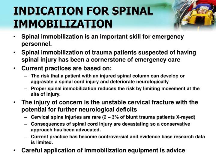 PPT - SPINAL IMMOBILIZATION PowerPoint Presentation - ID:1904728