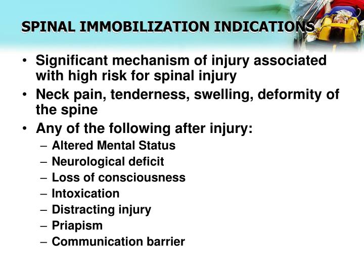 PPT - SPINAL IMMOBILIZATION PowerPoint Presentation - ID:1904728