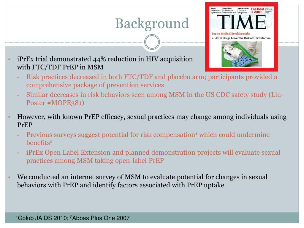 PPT - Understanding Risk Compensation and PrEP Uptake Among US MSM ...