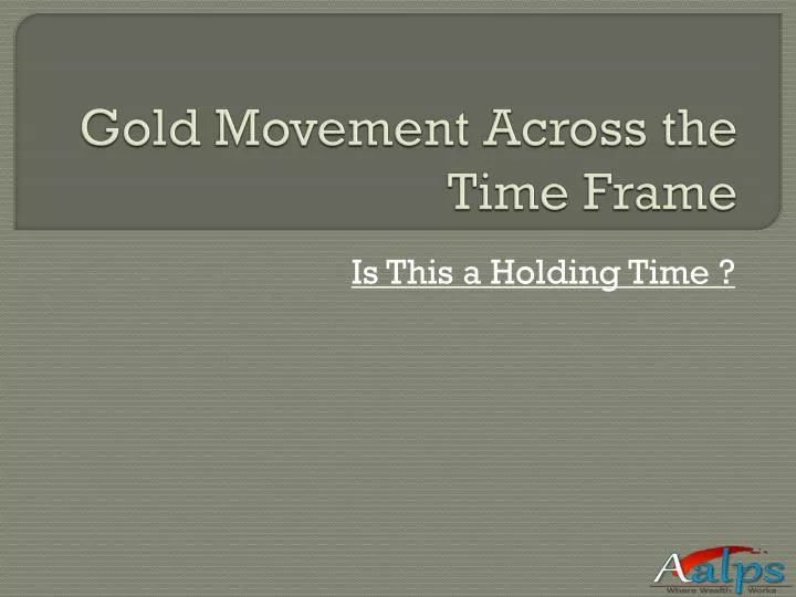 PPT - Gold Movement Across the Time Frame PowerPoint Presentation, free ...