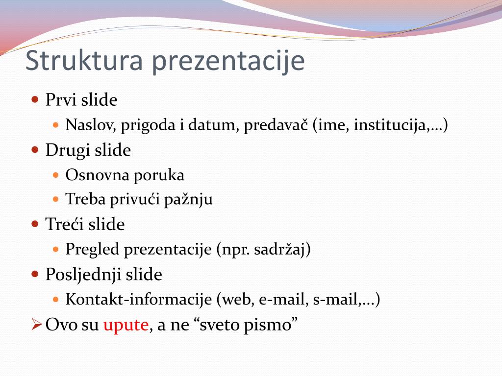 PPT - Prezentiranje ( i ) prezentacije PowerPoint Presentation, free ...