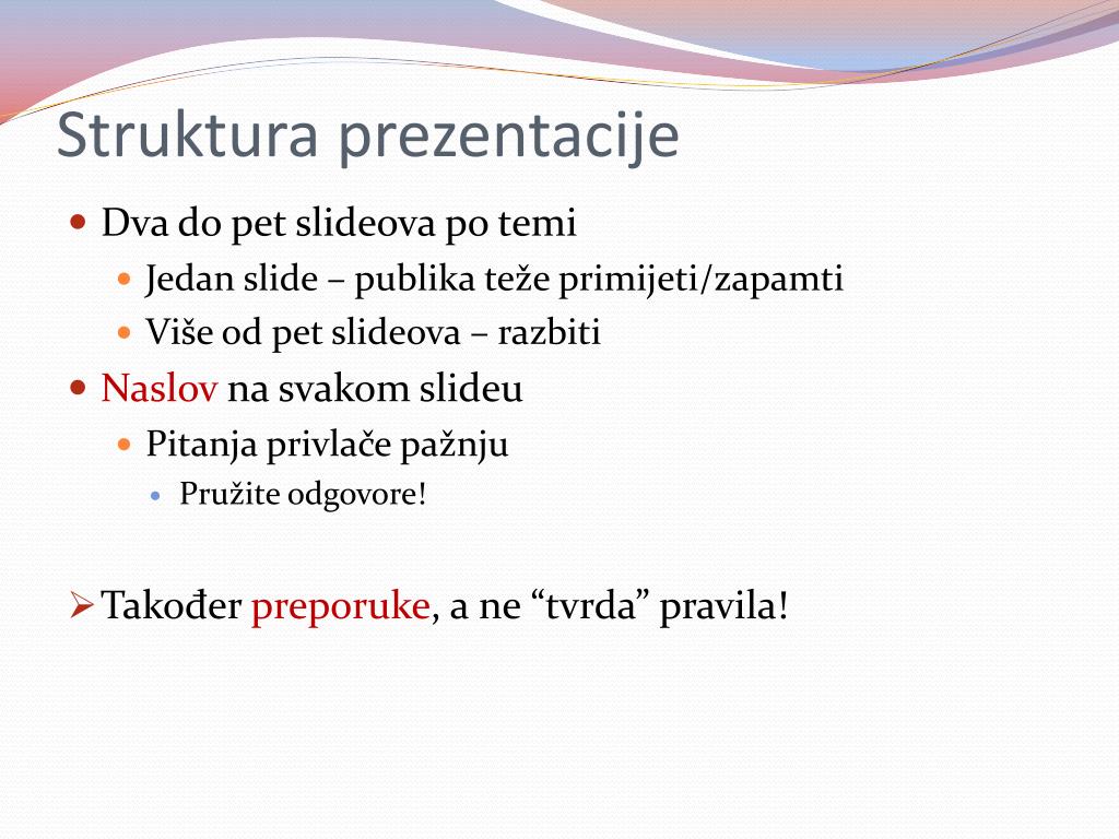 PPT - Prezentiranje ( i ) prezentacije PowerPoint Presentation, free ...