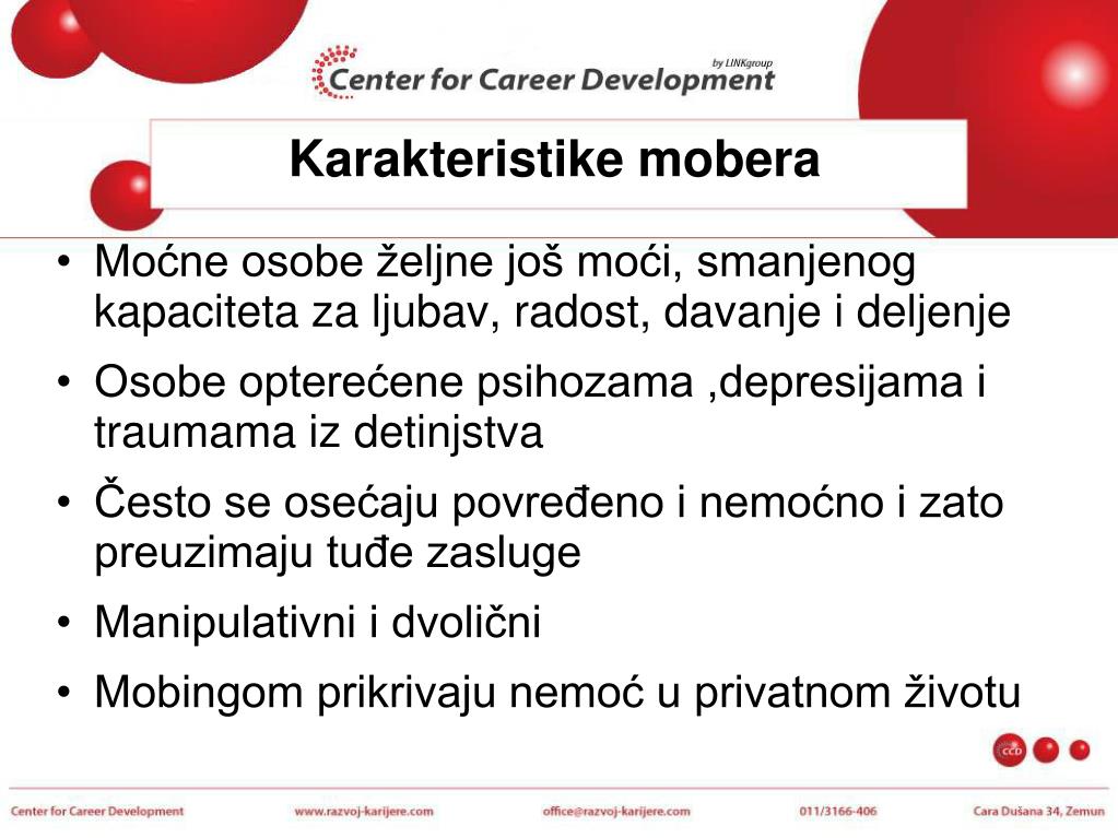 PPT - PREVENCIJA I EDUKACIJA U SPREČAVANJU NASTANKA MOBINGA PowerPoint ...