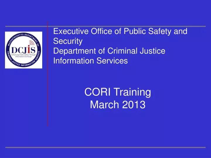 PPT - CORI Training March 2013 PowerPoint Presentation, free download ...