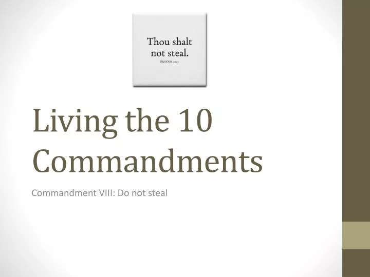 PPT - Living the 10 Commandments PowerPoint Presentation, free download ...