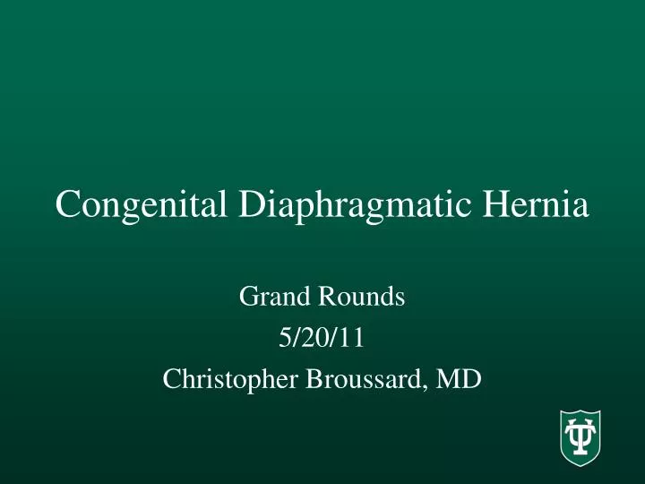 PPT - Congenital Diaphragmatic Hernia PowerPoint Presentation, free ...