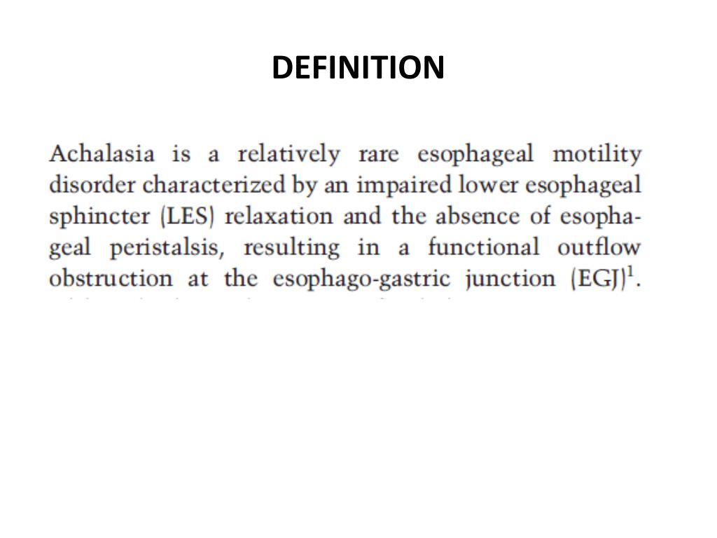 PPT - MOTILITY DISORDERS OF UPPER GI TRACT ACHALASIA GASTROPARESIS ...