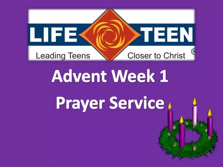PPT - Advent Week 1 Prayer Service PowerPoint Presentation, free ...