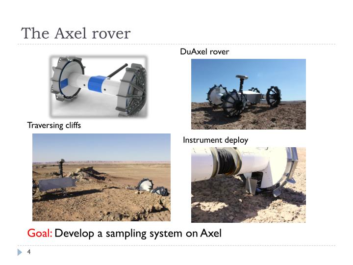 PPT - Pneumatic Sampling in Extreme Terrain with the Axel Rover ...