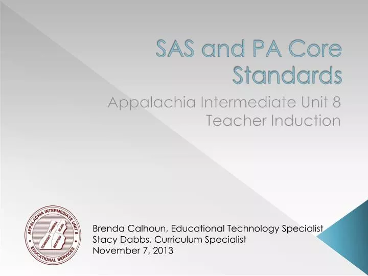 PPT - SAS and PA Core Standards PowerPoint Presentation, free download ...