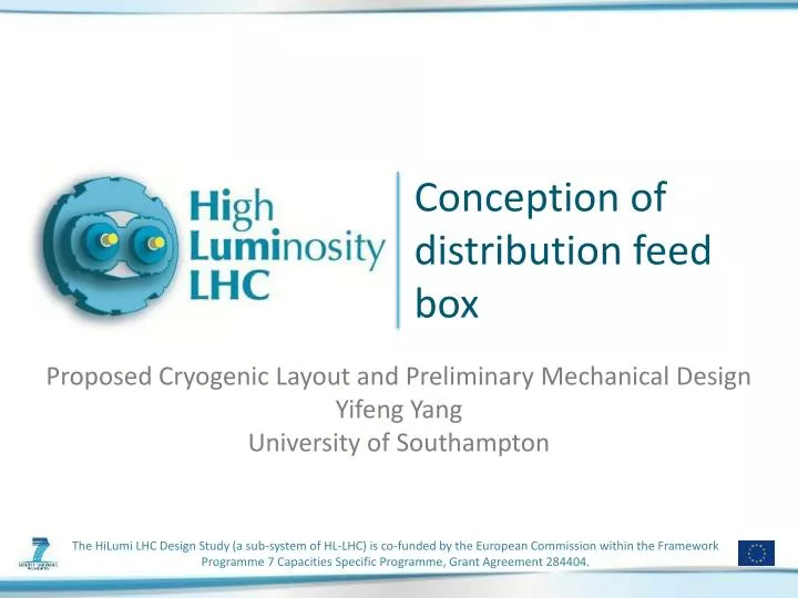 PPT - Conception of distribution feed box PowerPoint Presentation, free ...