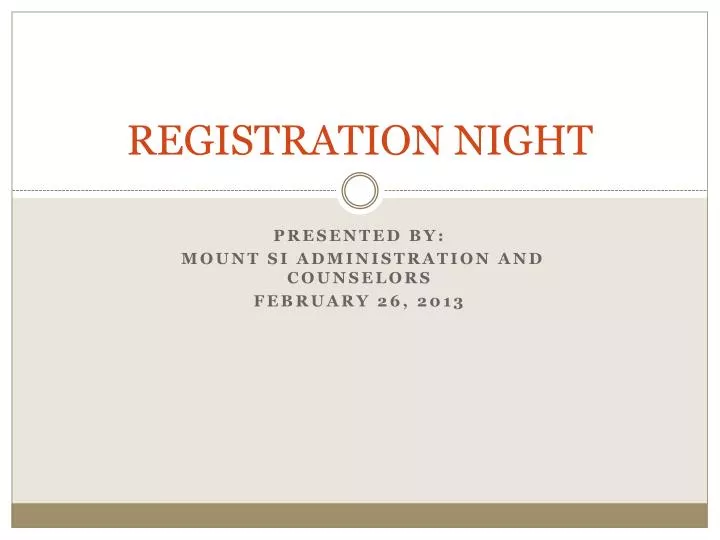 PPT - REGISTRATION NIGHT PowerPoint Presentation, free download - ID ...