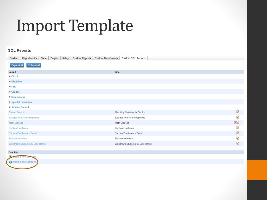 Ppt An Intro To Writing Sql Queries And Using The Sqlreports Customization For Powerschool