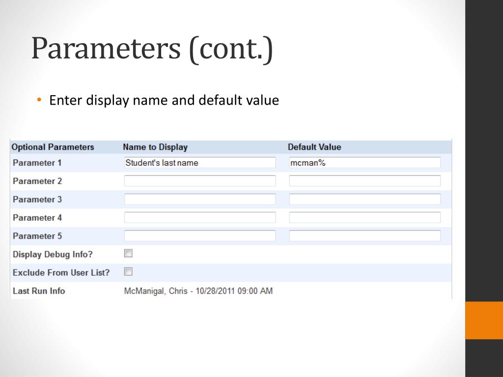 Ppt An Intro To Writing Sql Queries And Using The Sqlreports Customization For Powerschool 8571