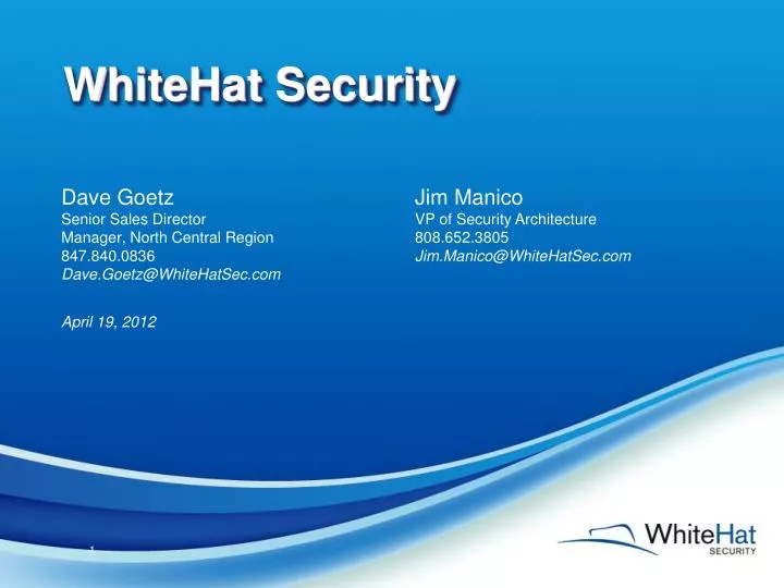 PPT - WhiteHat Security PowerPoint Presentation, free download - ID:1906856