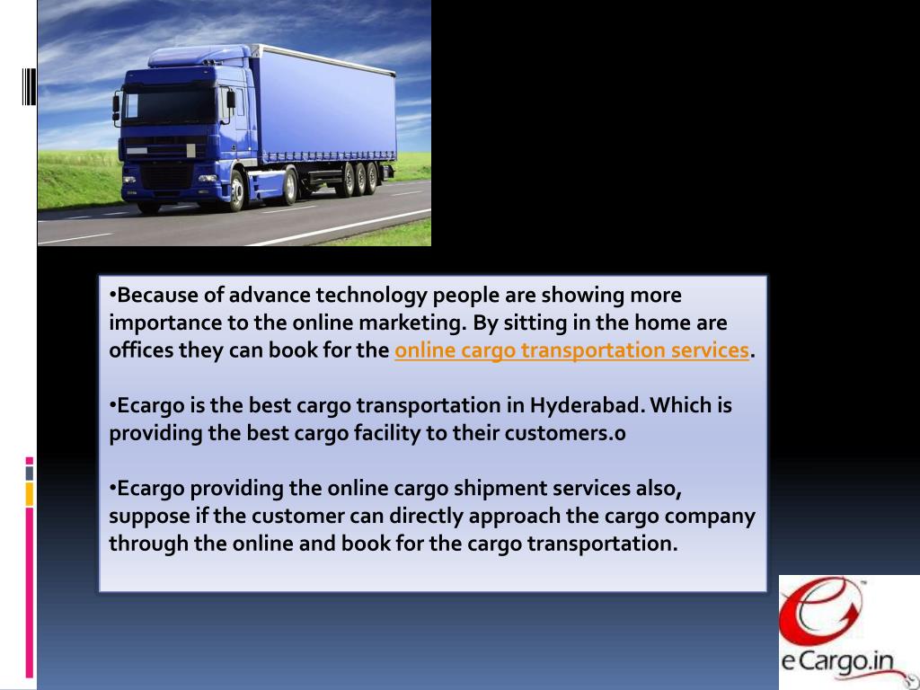 PPT - Cargo Transport Companies India PowerPoint Presentation, free ...