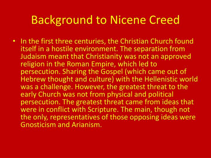PPT - Nicene Creed: Forged in Controversy and Founded on God’s Word ...