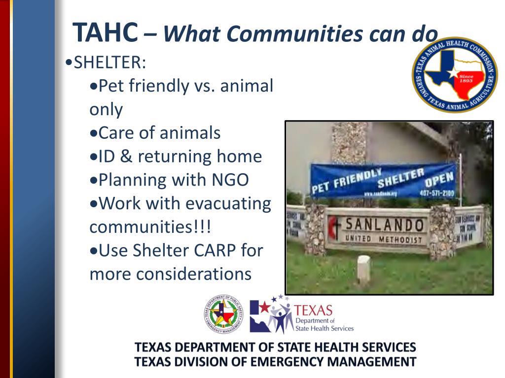 PPT - Texas Animal Health Commission (TAHC) “Because livestock and ...