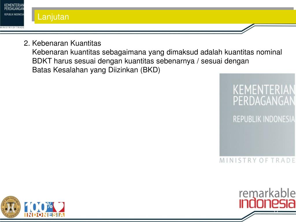 PPT - PENGATURAN BARANG DALAM KEADAAN TERBUNGKUS (BDKT ) DI INDONESIA ...