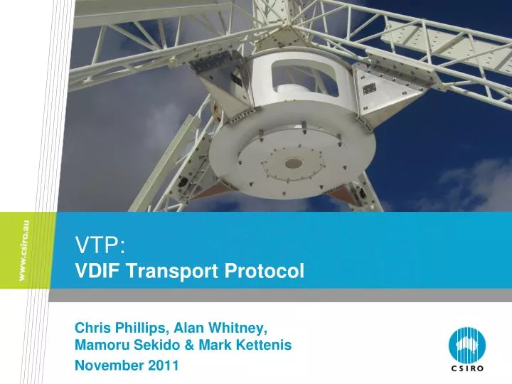PPT - VTP: VDIF Transport Protocol PowerPoint Presentation, free ...