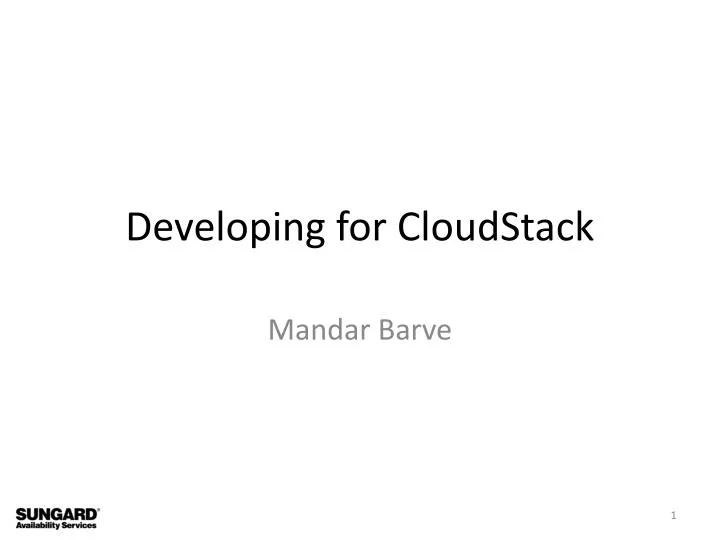 PPT - Developing for CloudStack PowerPoint Presentation, free download - ID:1907307