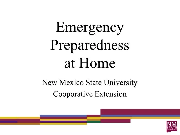 PPT - Emergency Preparedness at Home PowerPoint Presentation, free ...