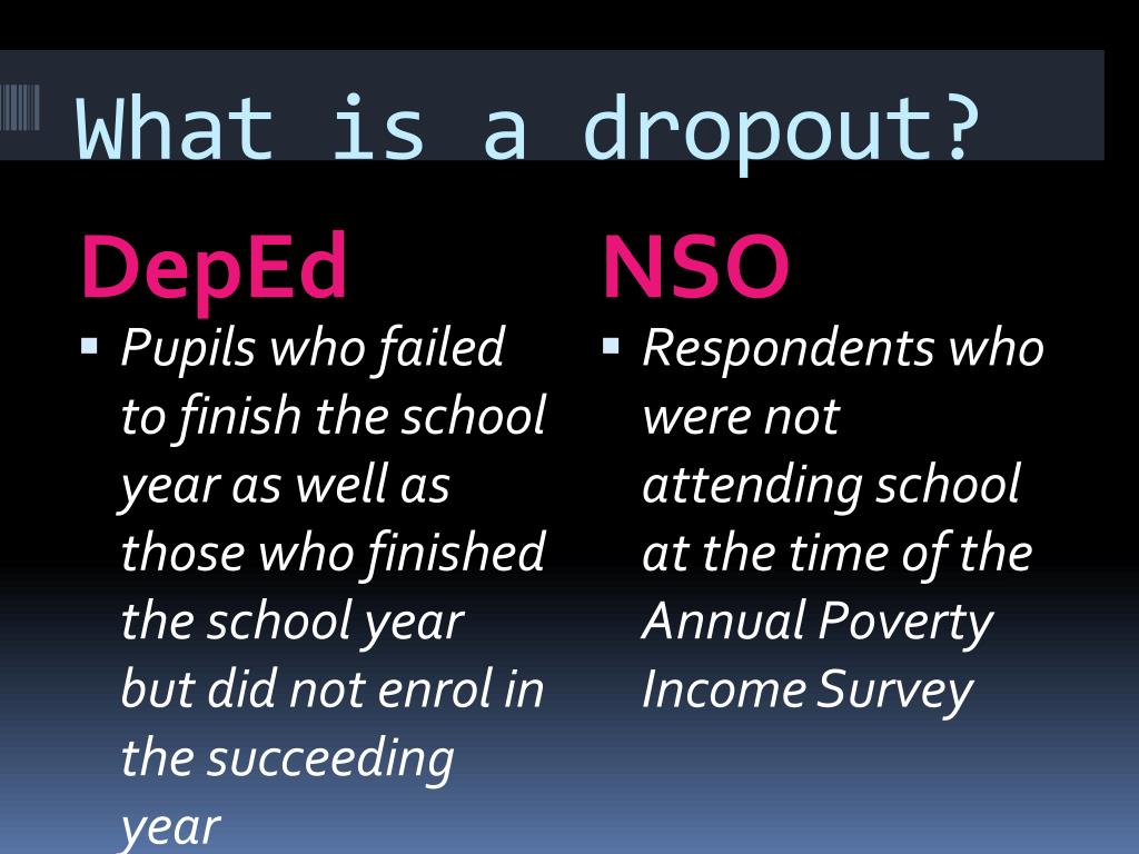 PPT - When boys are pushed-pulled out of school: empirical evidence ...