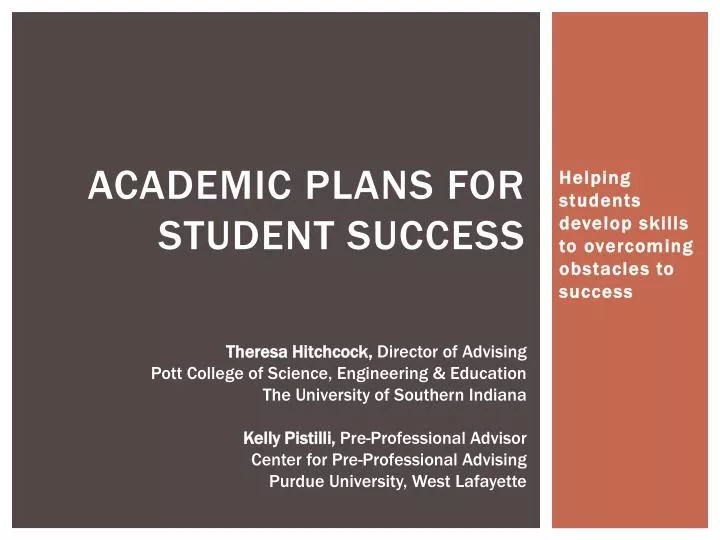 PPT - Academic Plans for Student Success PowerPoint Presentation, free ...