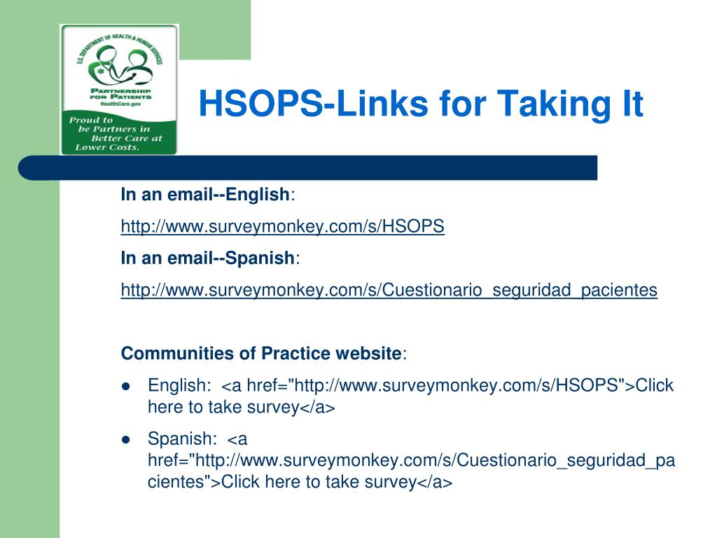 PPT - Organizational Assessment Tool & Hospital Survey on Patient ...