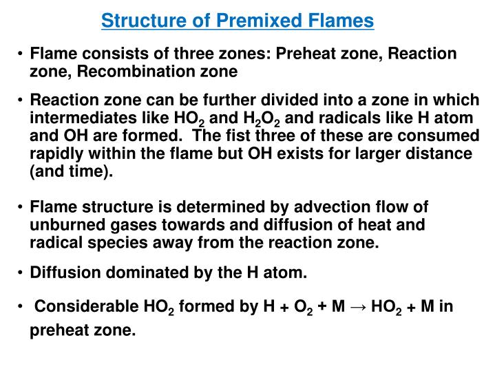 PPT - ME 525: Combustion Lecture 16: Laminar Premixed Flame PowerPoint ...