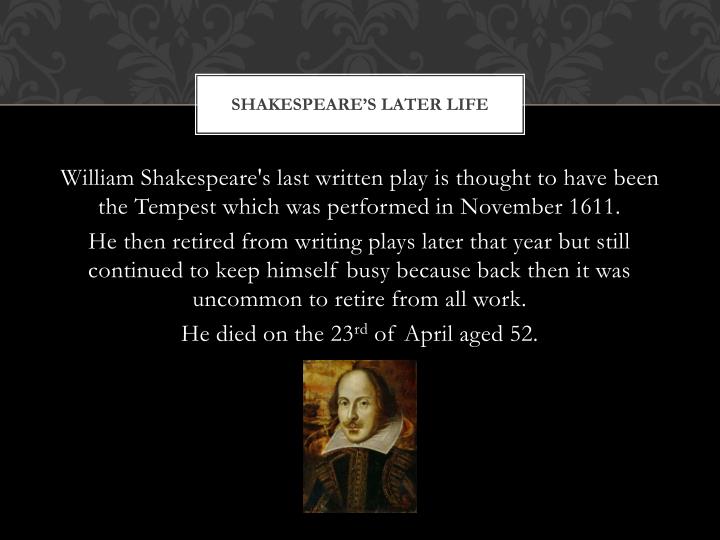PPT - William Shakespeare’s Life 1564-1616 PowerPoint Presentation - ID ...