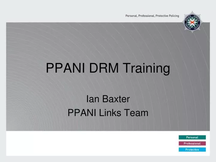 PPT - PPANI DRM Training PowerPoint Presentation, free download - ID ...