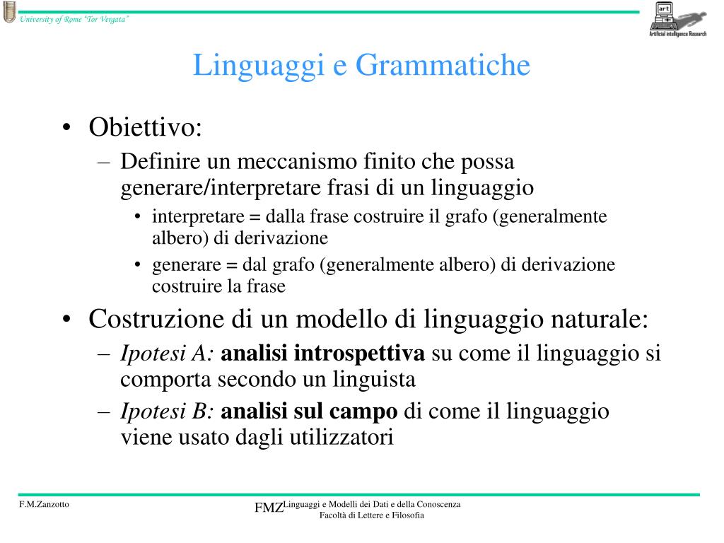 PPT - Elaborazione del linguaggio naturale PowerPoint Presentation ...