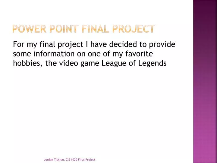 PPT - Power Point Final Project PowerPoint Presentation, free download ...