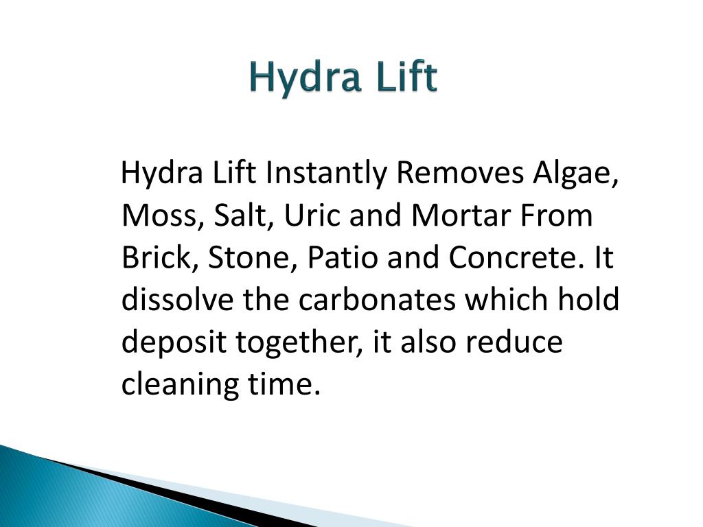 PPT - Hydra Lift - Make Clean Brick and Patio PowerPoint Presentation ...