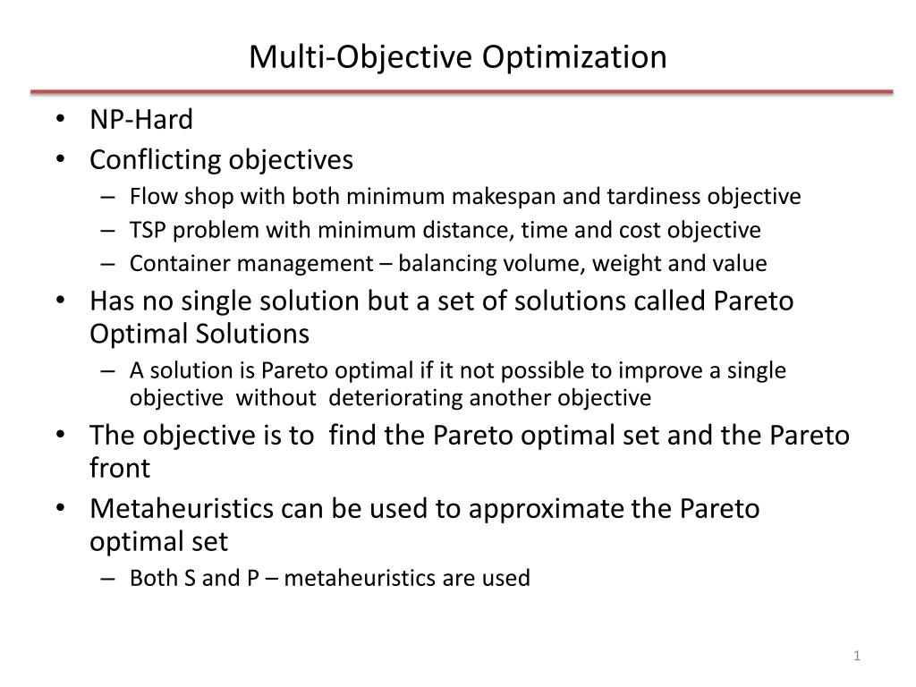 PPT - Multi-Objective Optimization PowerPoint Presentation, free ... PPT - Multi-Objective Optimization PowerPoint Presentation, free ...