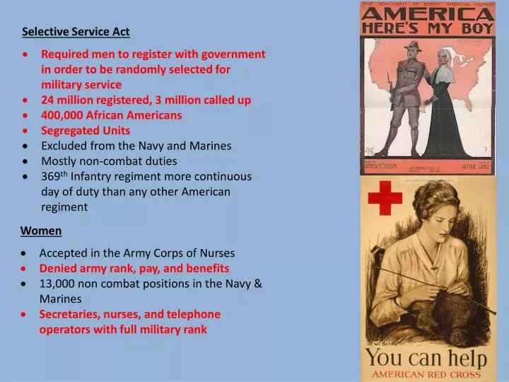 PPT - Selective Service Act PowerPoint Presentation, free download - ID ...