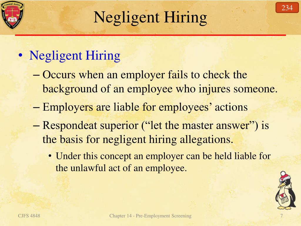 PPT - Contemporary Security Management Chapter 14 Pre-Employment ...
