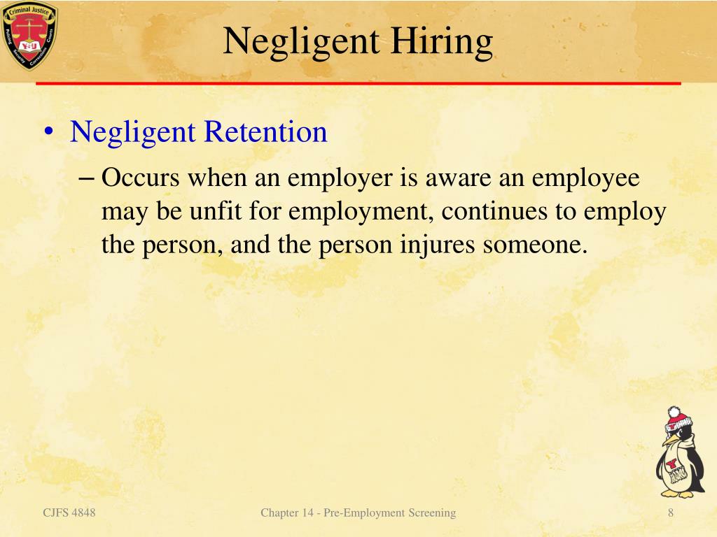 PPT - Contemporary Security Management Chapter 14 Pre-Employment ...