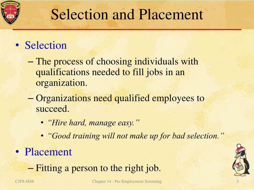 PPT - Contemporary Security Management Chapter 14 Pre-Employment ...