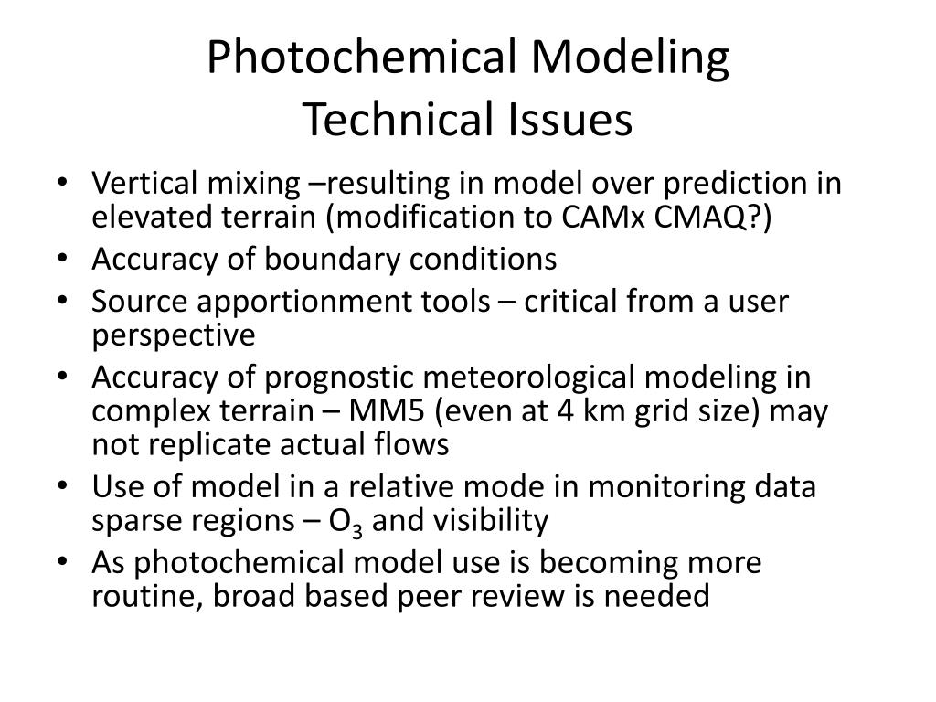 PPT - Western Air Quality Issues and Photochemical Modeling - An ...