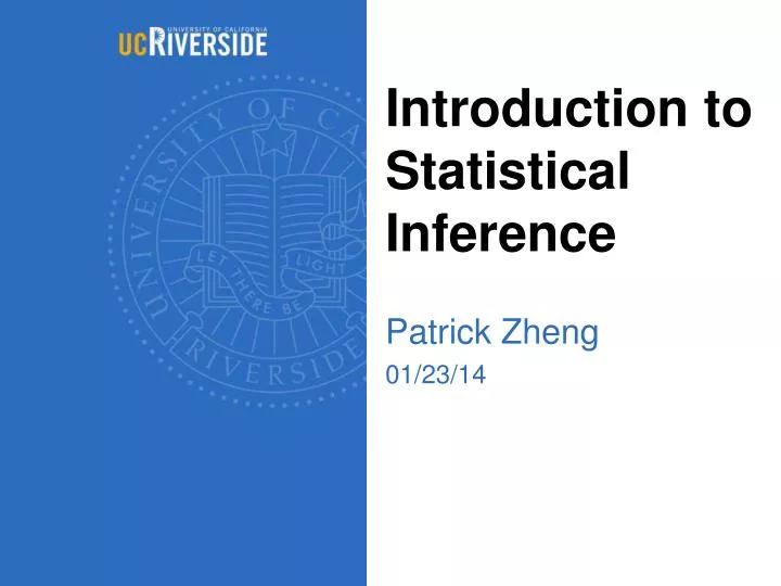 PPT - Introduction to Statistical Inference PowerPoint Presentation ...