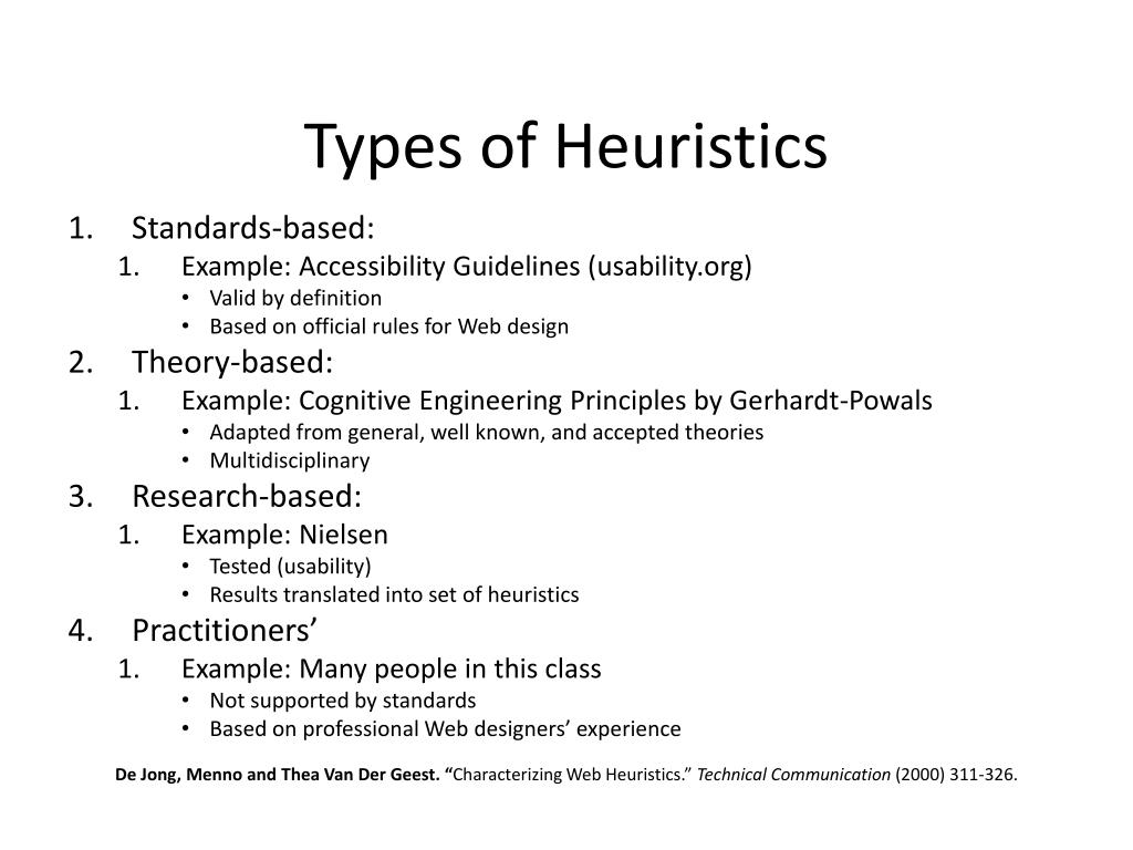 PPT - Heuristics PowerPoint Presentation, free download - ID:1910265 PPT - Heuristics PowerPoint Presentation, free download - ID:1910265