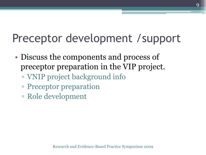 PPT - Evidence Based Preceptor Development PowerPoint Presentation - ID ...