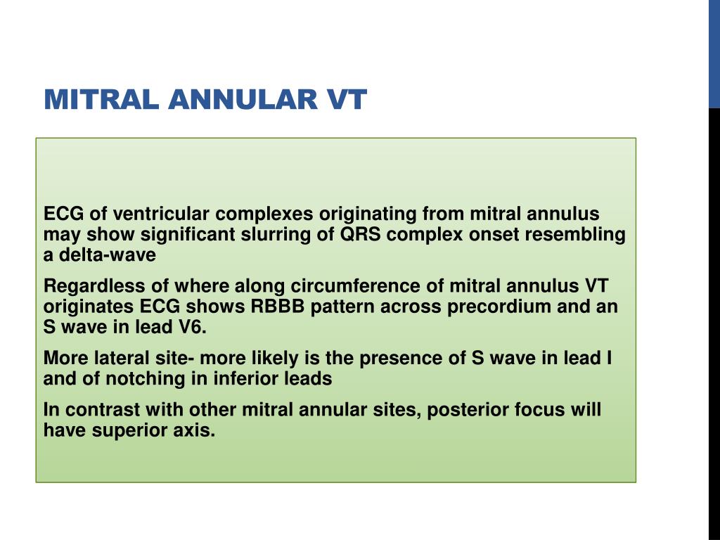 PPT - VENTRICULAR TACHYCARDIAS IN THE ABSENCE OF STRUCTURAL HEART ...