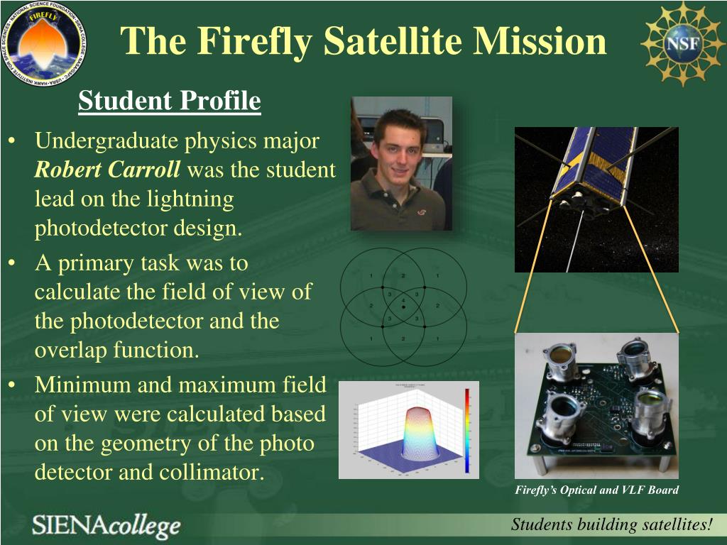 PPT - The Firefly Satellite Mission at Siena PowerPoint Presentation ...