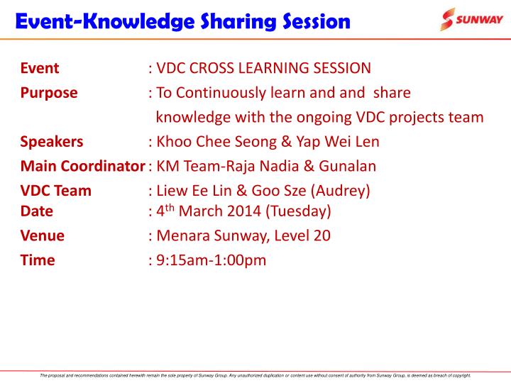 PPT - Post Mortem VDC Cross Project Learning: Feedback KM Unit ...